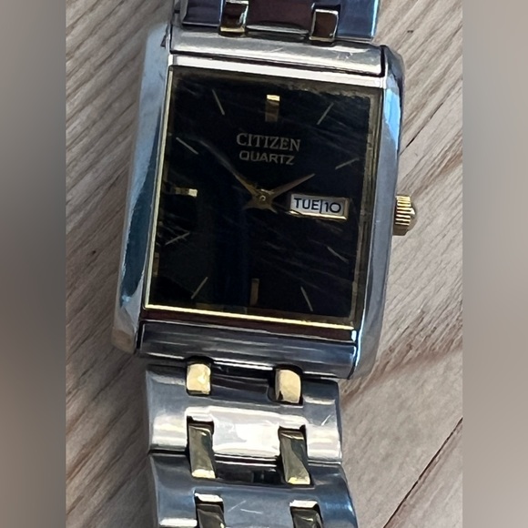 Citizen | Accessories | Citizen Mens Watch Vintage Black Dial Stainless ...